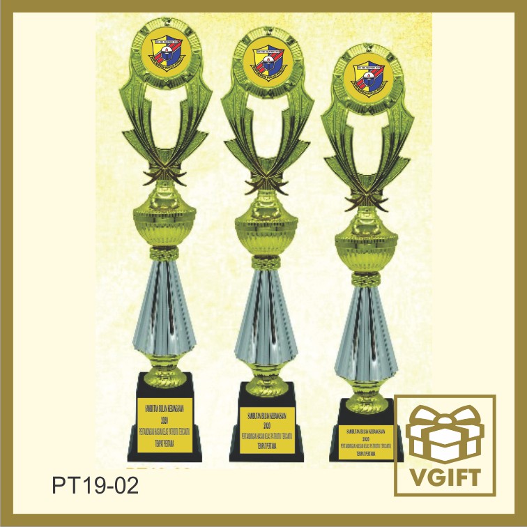 PLASTIC TROPHY PT19-02 + LABEL + LOGO ( HADIAH SUKAN DAN HADIAH ...