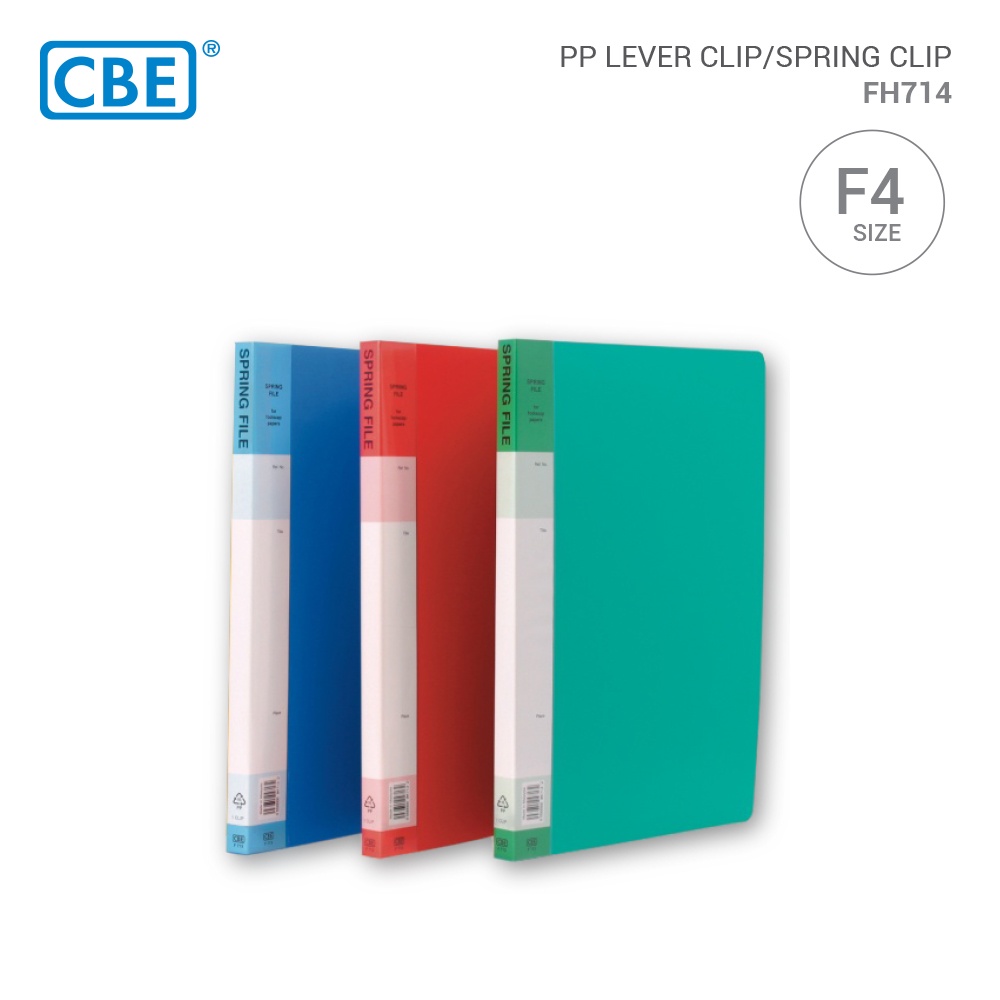 CBE FH714 PP Lever Clip/Spring Clip F4 Size | Shopee Malaysia