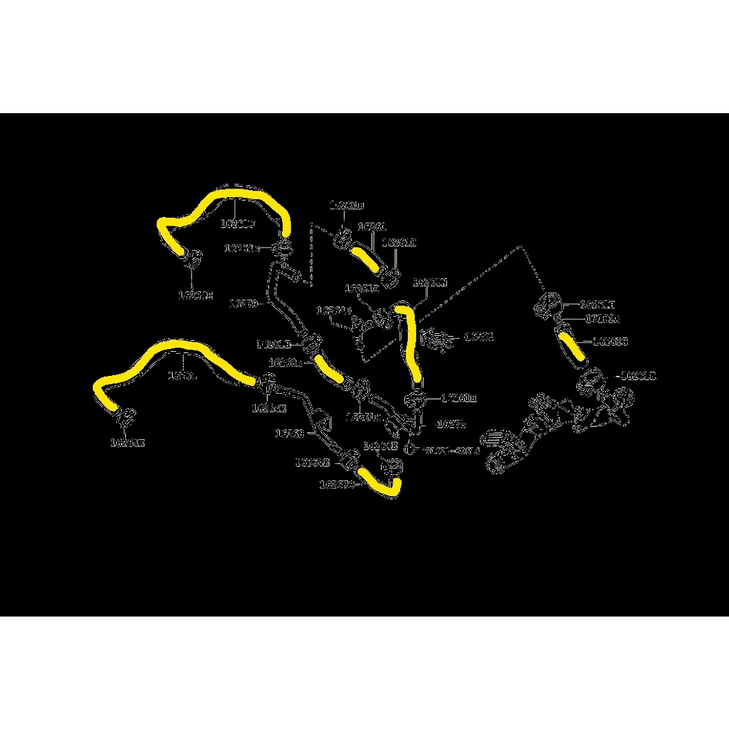 (Original) >> Avanza (2004-) Water Hose Set F601 F602 Genuine Toyota ...