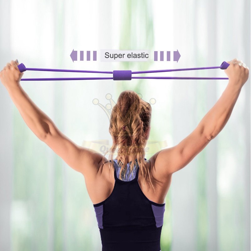 🔥🔥 Yoga 8 Shape Exercise Fitness Rope Resistance Bands Rubber Bands for ...