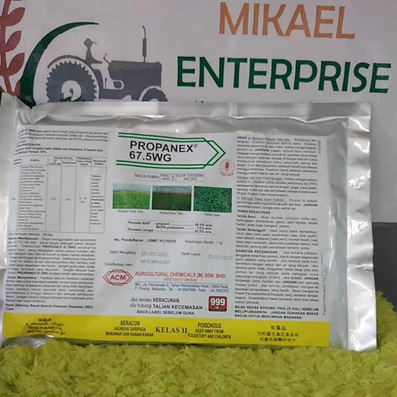 PROPANEX 67.5WG 1KG, a.i propanil 60% + mcpa 7.5% | Shopee Malaysia
