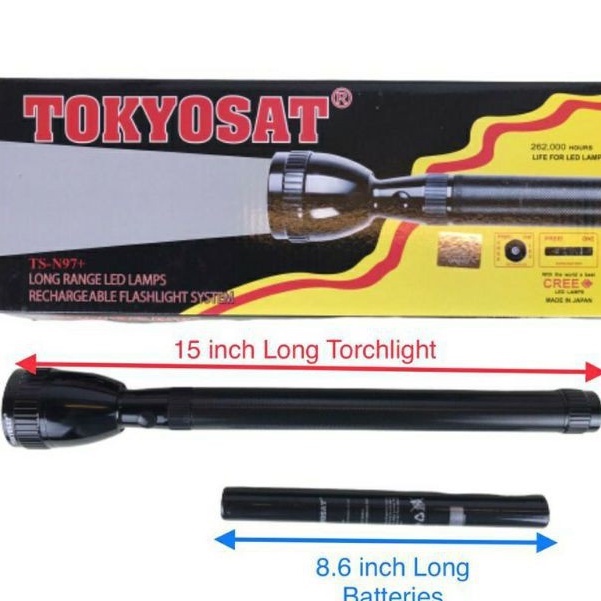 Tokyosat Long lasting Battery By long lasting Battery torch light ...