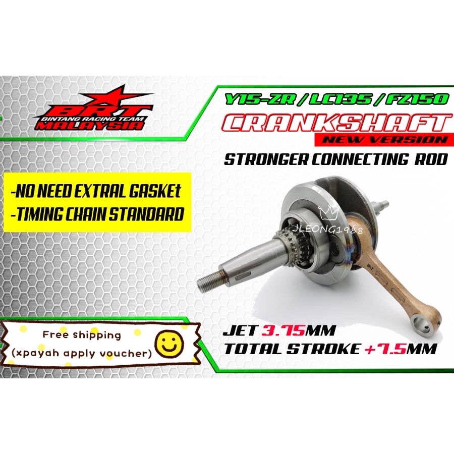 Y15 / LC135 5s / R15 (2021)100% Original BRT CRANKSHAFT Jet Rod jetrod ...