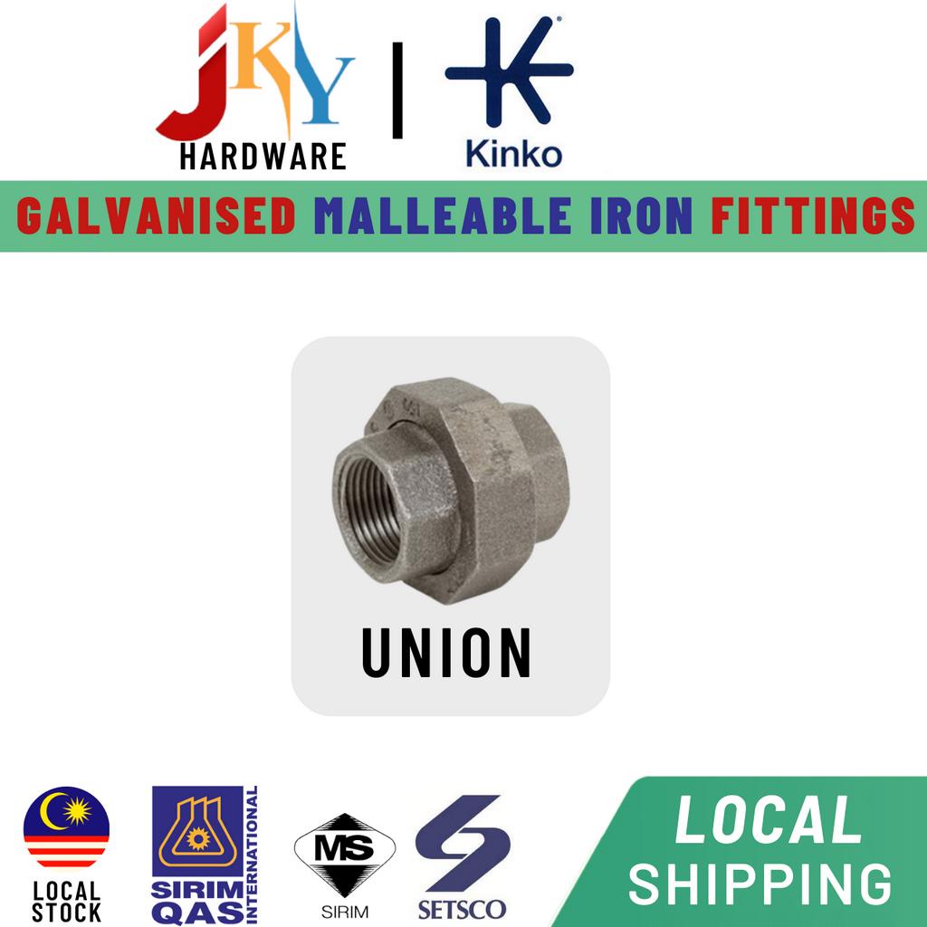 GI Fittings Galvanized Malleable Iron Besi 1/2" 3/4" 1" / 15mm 20mm ...