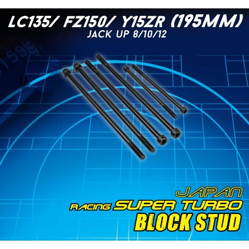 Y15 / LC135 IKK RACING HEAD STUD / BLOCK STUD * SUPER TURBO * 180MM ...