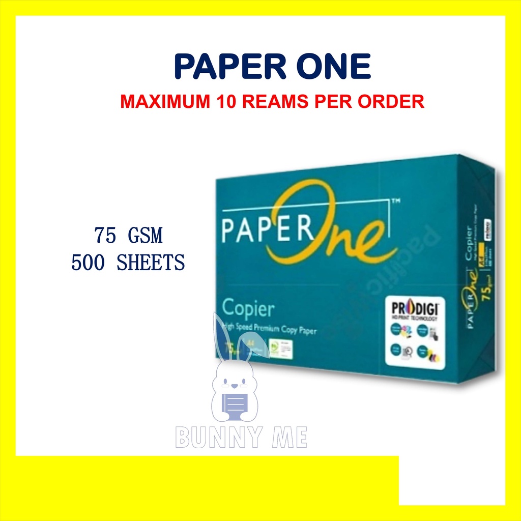 (PACK) PAPER ONE A4 PAPER 75GSM 500 SHEETS - 1 PACK | Shopee Malaysia