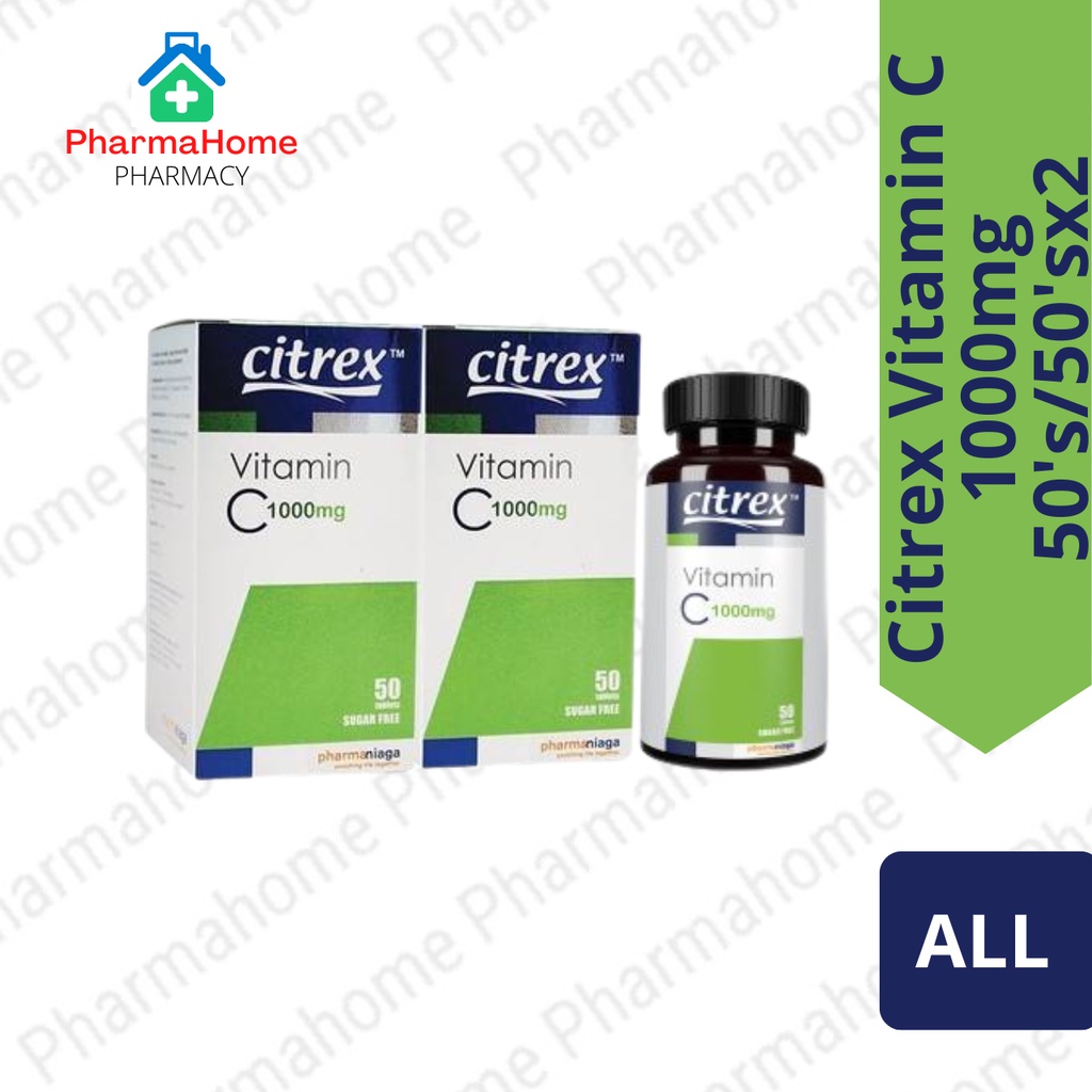 Citrex Vitamin C 1000 MG 50's/50'sx2 | Shopee Malaysia