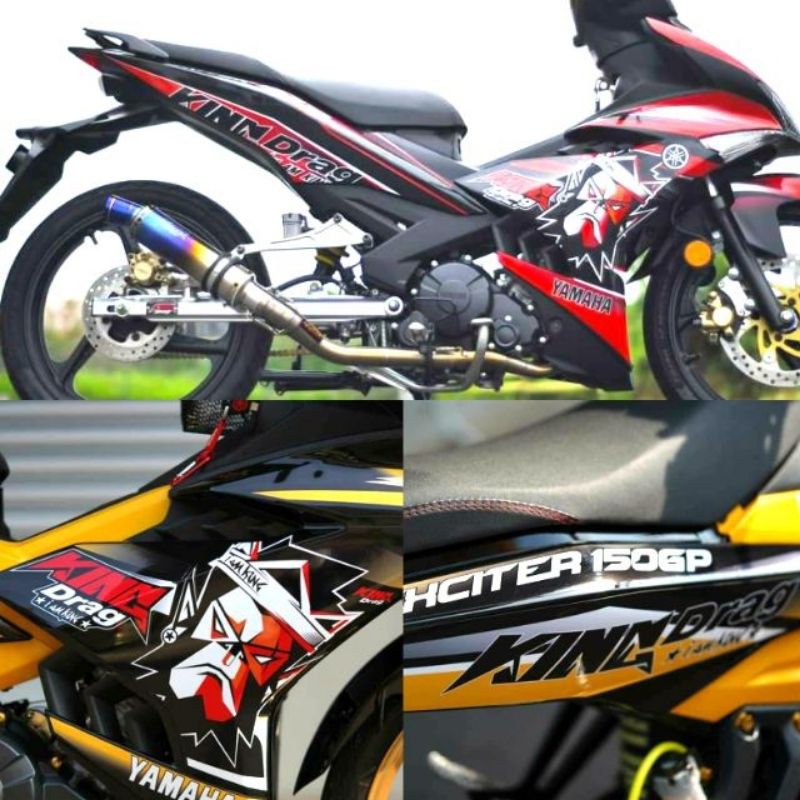 V1 Y15ZR KING DRAG HLD COVER SET Y15ZR KINGDRAG COVER SET(STICKER TANAM ...