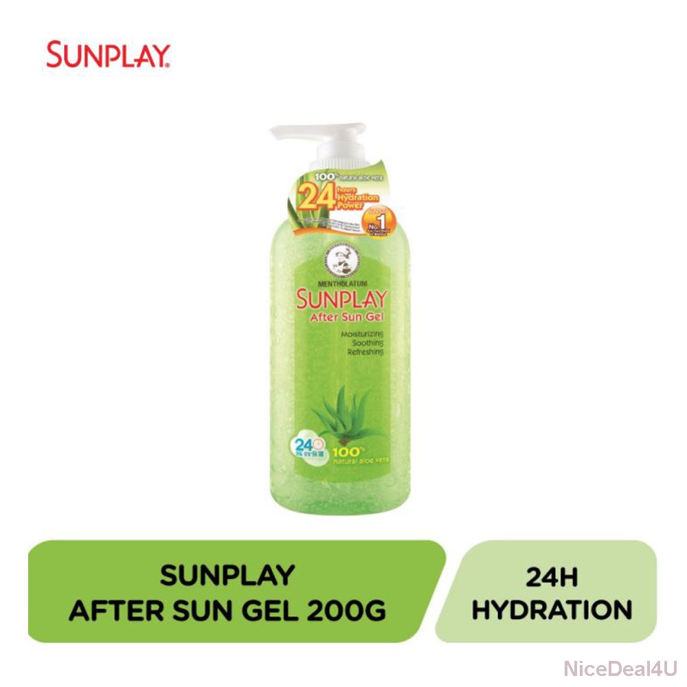 Sunplay Aloe Vera After Sun Gel 200g Sunburn Relief Soothing Gel Skin ...