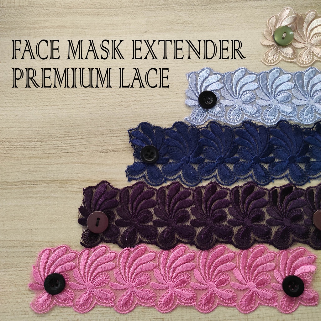 Mask Extender Premium Lace | Penyambung Pelitup Muka Lace Premium ...