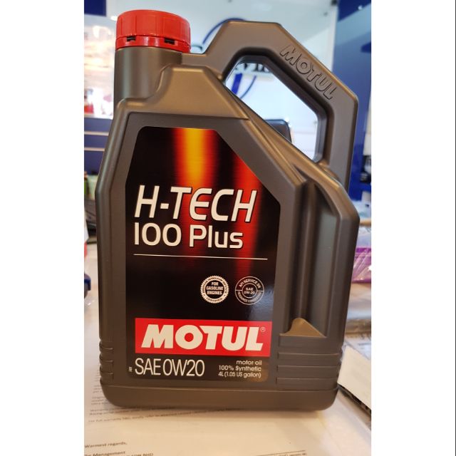 MOTUL H-Tech 100 Plus 0W-20 4Litre 100% Fully Synthetic Engine Oil ...