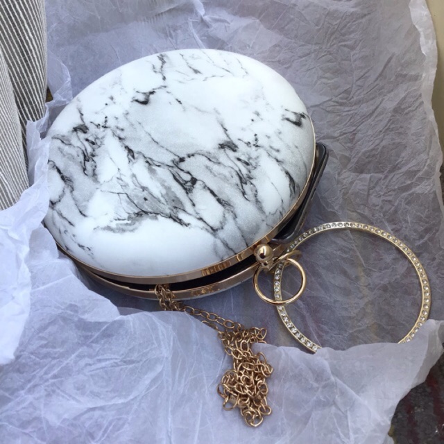 Round Marble Clutch ( READY STOCK MALAYSIA ) | Shopee Malaysia