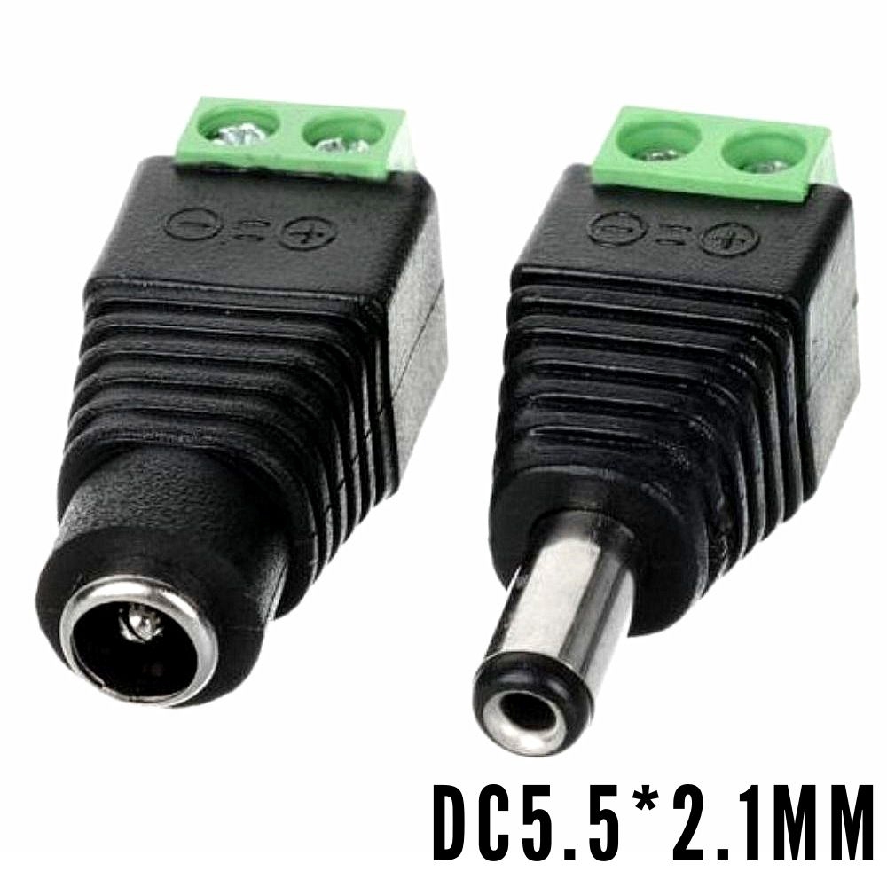 2.1 x 5.5mm 5v-30V DC Power Male/Female Plug Jack Adapter Barrel Connector DC-5.5 | Shopee Malaysia