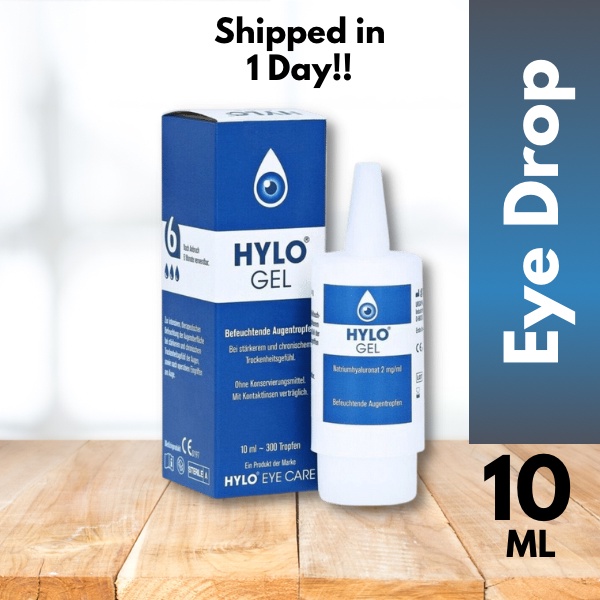 HYLO GEL Lubricating Sterile Eye Drops 300 Drops [10ml] | Shopee Malaysia