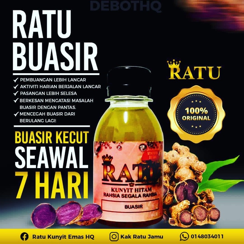 BUASIR KECUT (HEMORRHOIDS) 🔥RAWAT AKAR BUASIR🌹KECUT SEAWAL 3 HARI🔥150ml🔥BELI 5 BOTOL(PERCUMA 1 ...