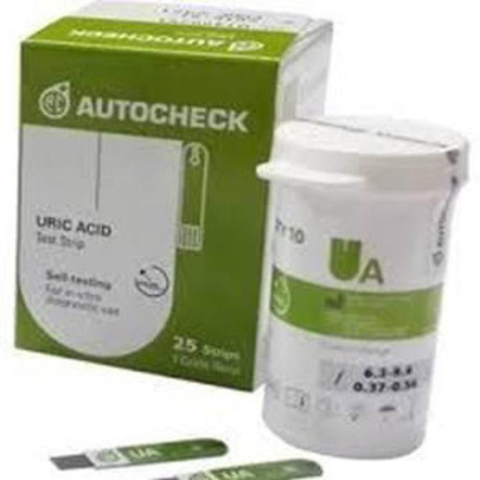 Autocheck Uric Acid Strips / Uric Acid Contents of 25 | Shopee Malaysia