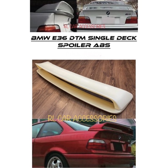 BMW E36 M3 GT LTW Coupe Single Double deck rear boot trunk ducktail lip ...