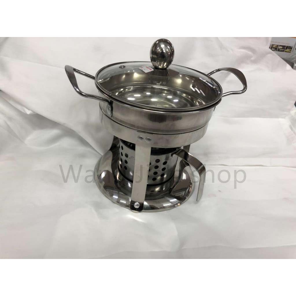 Stainless steel commercial mini hot pot one person one pot home hot pot ...