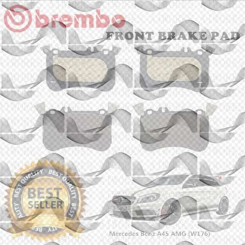 BREMBO Mercedes Benz A45 AMG W176 Front Rear Disc Brake Pad | Shopee ...