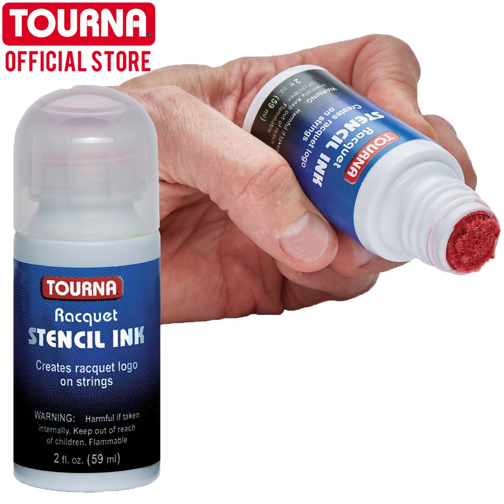 TOURNA RACKET STENCIL INK 59ml Badminton Tennis String Paint | Shopee ...