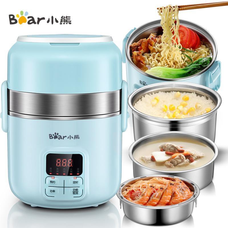 (Ready stock) Bear Electric Lunch Box DFH-B20J1 (2L) 小熊电热饭盒预约定时三层保温饭盒迷你电饭煲蒸煮 Bear Electric ...
