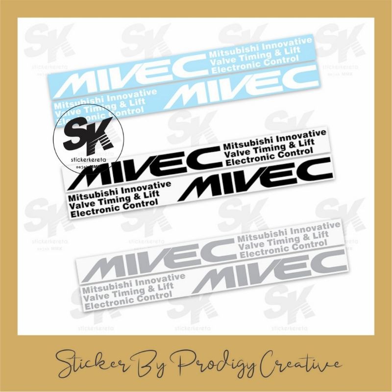 Stiker kereta MIVEC Mitsubishi Side Door Car Sticker | Shopee Malaysia