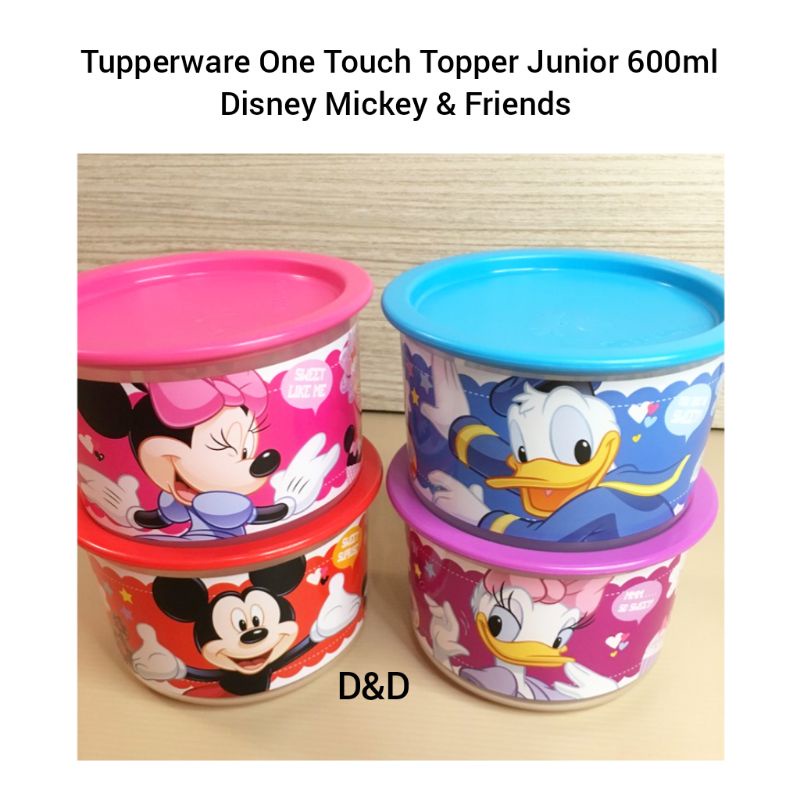Tupperware Disney One Touch Topper Junior 600ml | Tupperware Disney ...