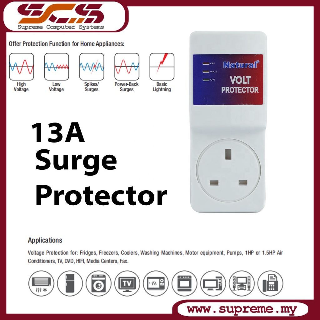[ VOLTAGE REGULATOR ] Volt Guard / TV / Fridge Guard / Surge Spark ...