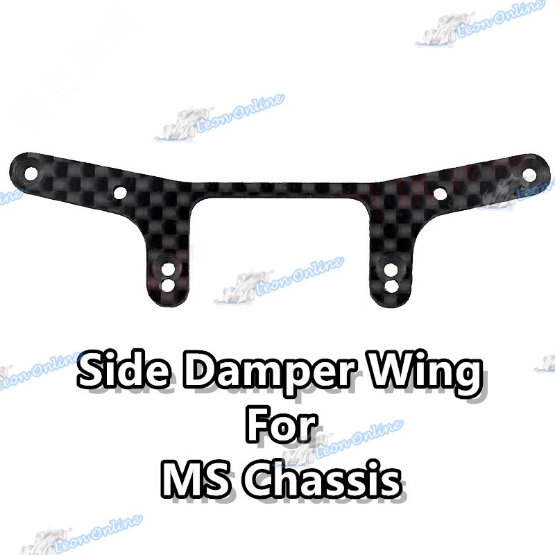 Aksesori Tamiya Imi HG Carbon Fiber Side Damper Wing FRP For MS Chassis ...