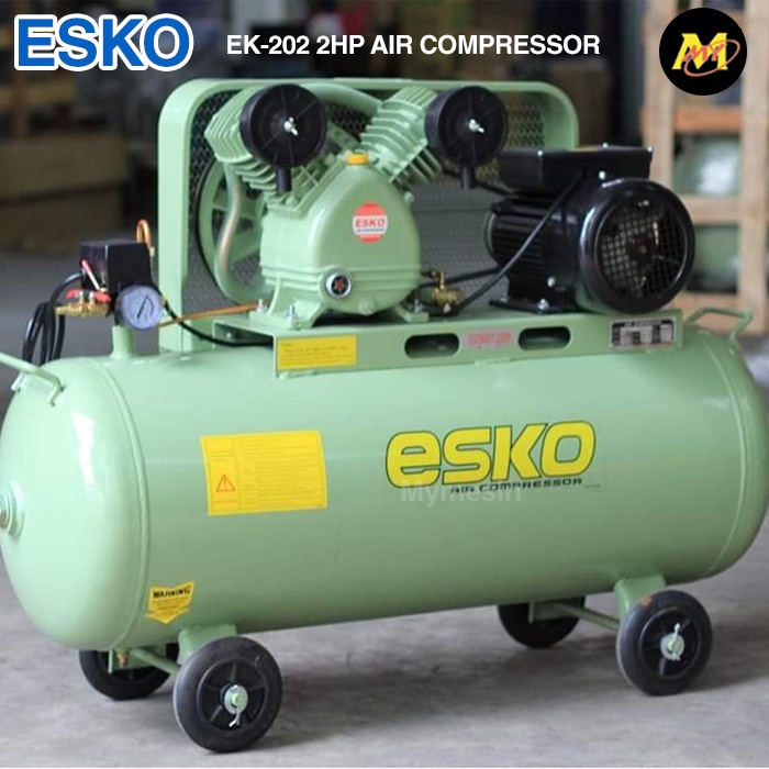 MY ESKO EK-202 2HP Air Compressor Heavy Duty 100L Capacity 8 Bar ...