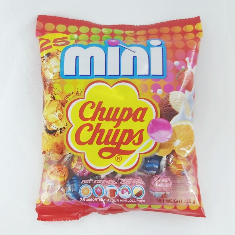 Chupa Chups Assorted Flavour Lollipop (11g×10) | Mini Lolipop (6g×25 ...