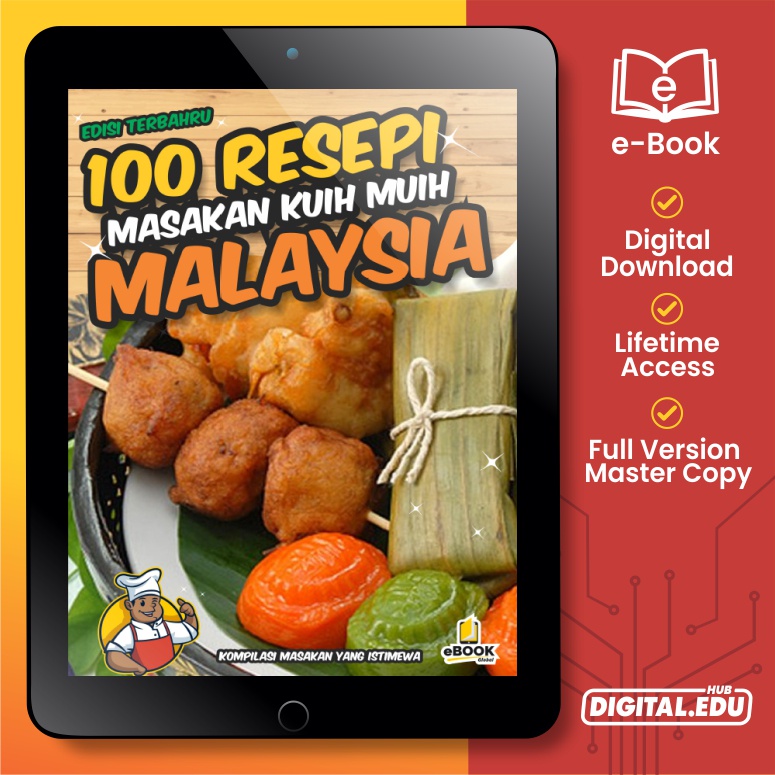 [ E-Book ] 100 Resepi Masakan Kuih-Muih Malaysia | Shopee Malaysia