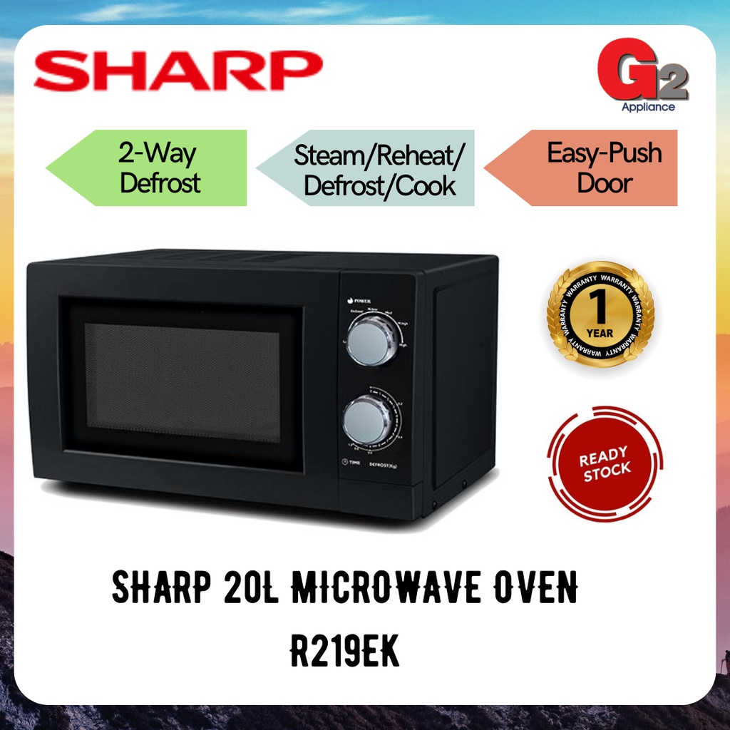 SHARP (READY STOCK) 20L MICROWAVE OVEN R219EK - SHARP WARRANTY MALAYSIA ...