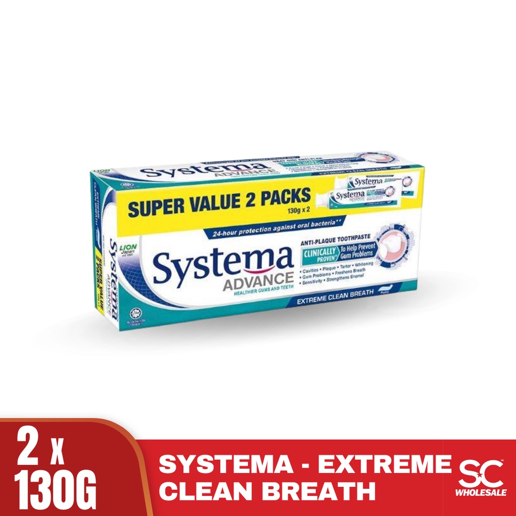 SYSTEMA Advance Toothpaste - Extreme Clean Breath Anti-Plaque ...