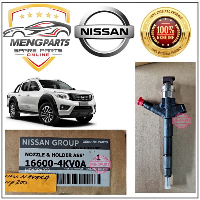 NISSAN NAVARA NP300 COMMON RAIL INJECTOR / FUEL INJECTOR / INJECTOR NOZZLE 16600-4KV0A | Shopee ...
