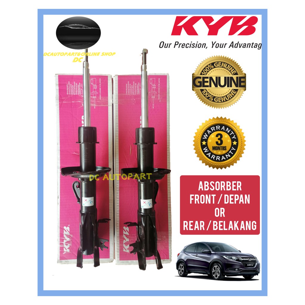 ORIGINAL KYB KAYABA HONDA HRV 1.5 1.8 T7A FRONT & REAR SHOCK ABSORBER ABS FRT RR | Shopee Malaysia