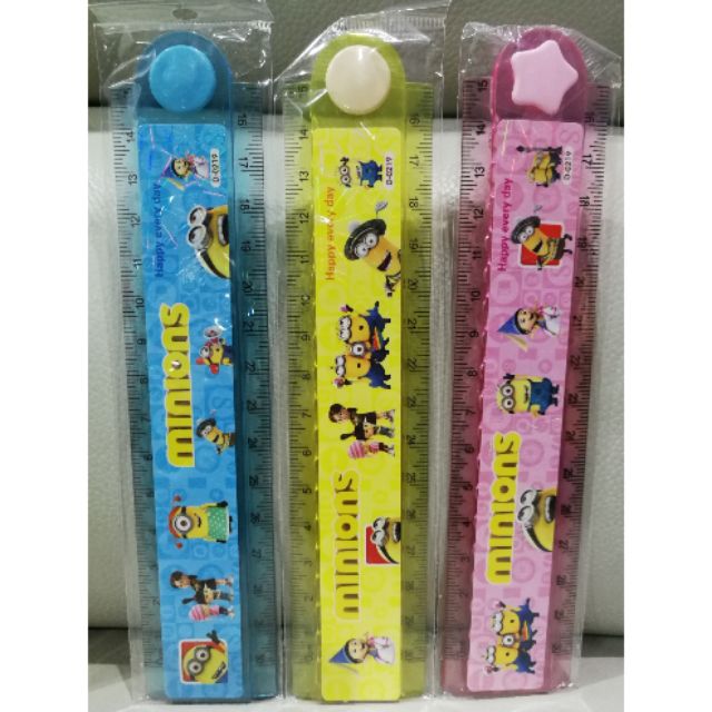 Ready stock Minions 30cm Ruler Primary School Students 现货 小黄人直尺30厘米 ...