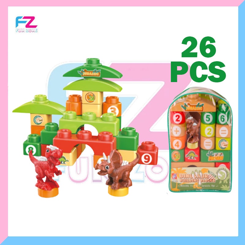 DINOSAUR BUILDING BLOCK TOYS BIG BLOCK FOR KIDS WITH BEG | Shopee Malaysia