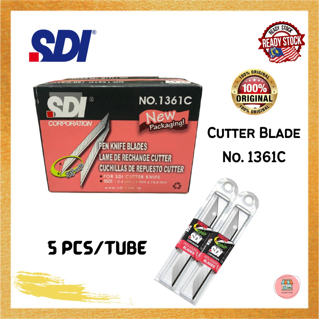 [READY STOCK] SDI Pen Knife Blades/Cutter Blades (Small) 1361C - 5 Pcs ...
