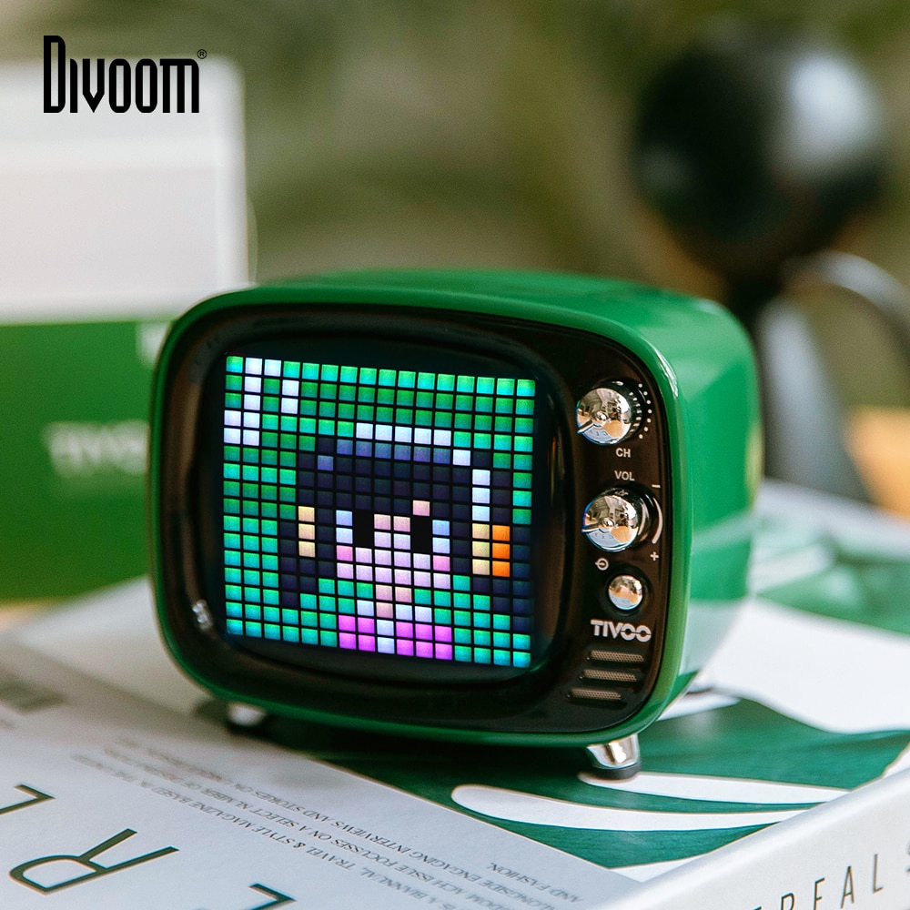 Divoom Tivoo Portable Bluetooth speaker Smart Clock Alarm Pixel Art DIY ...