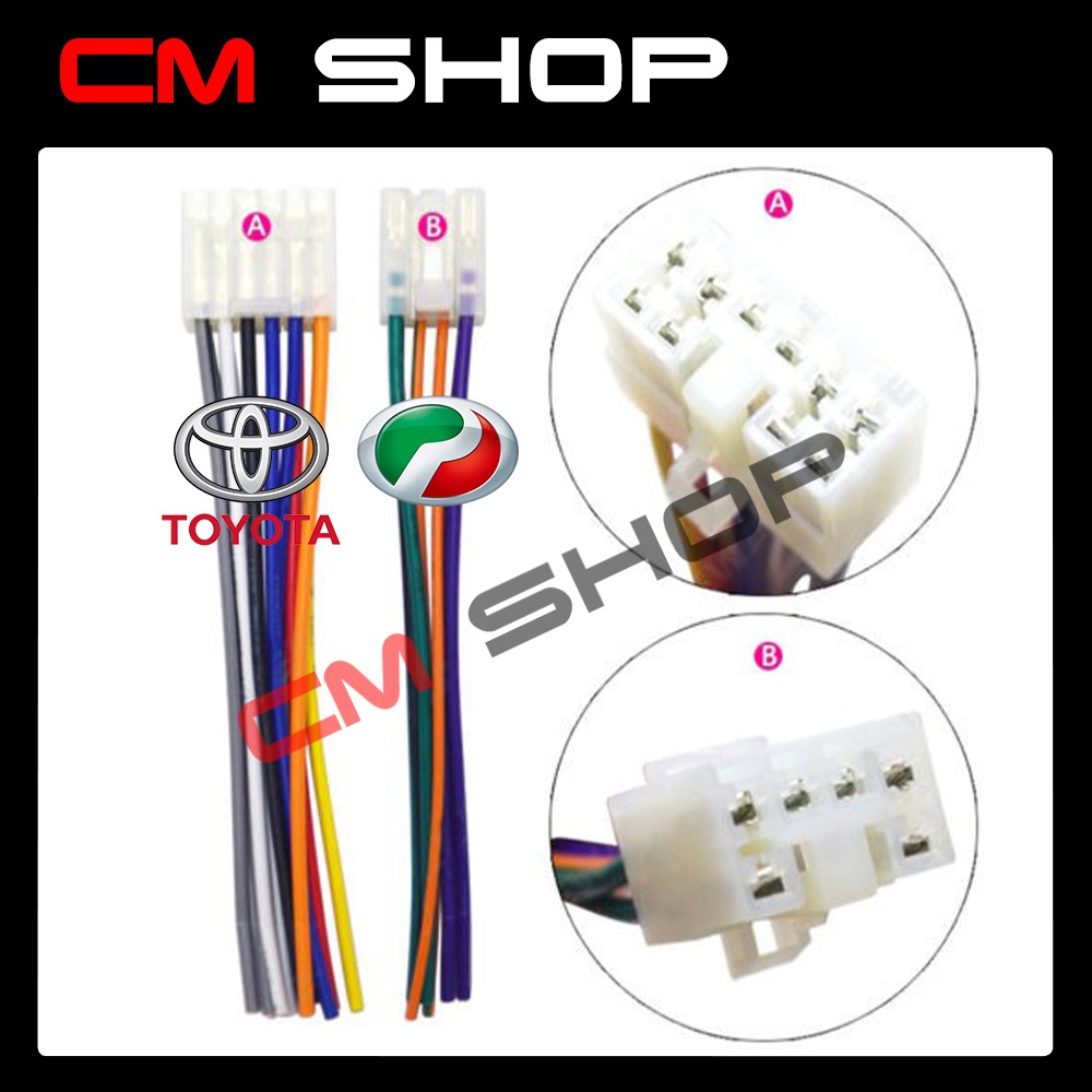 TOYOTA PERODUA ORIGINAL CAR PLAYER SOCKET MALE PLUG AND PLAY | Shopee ...