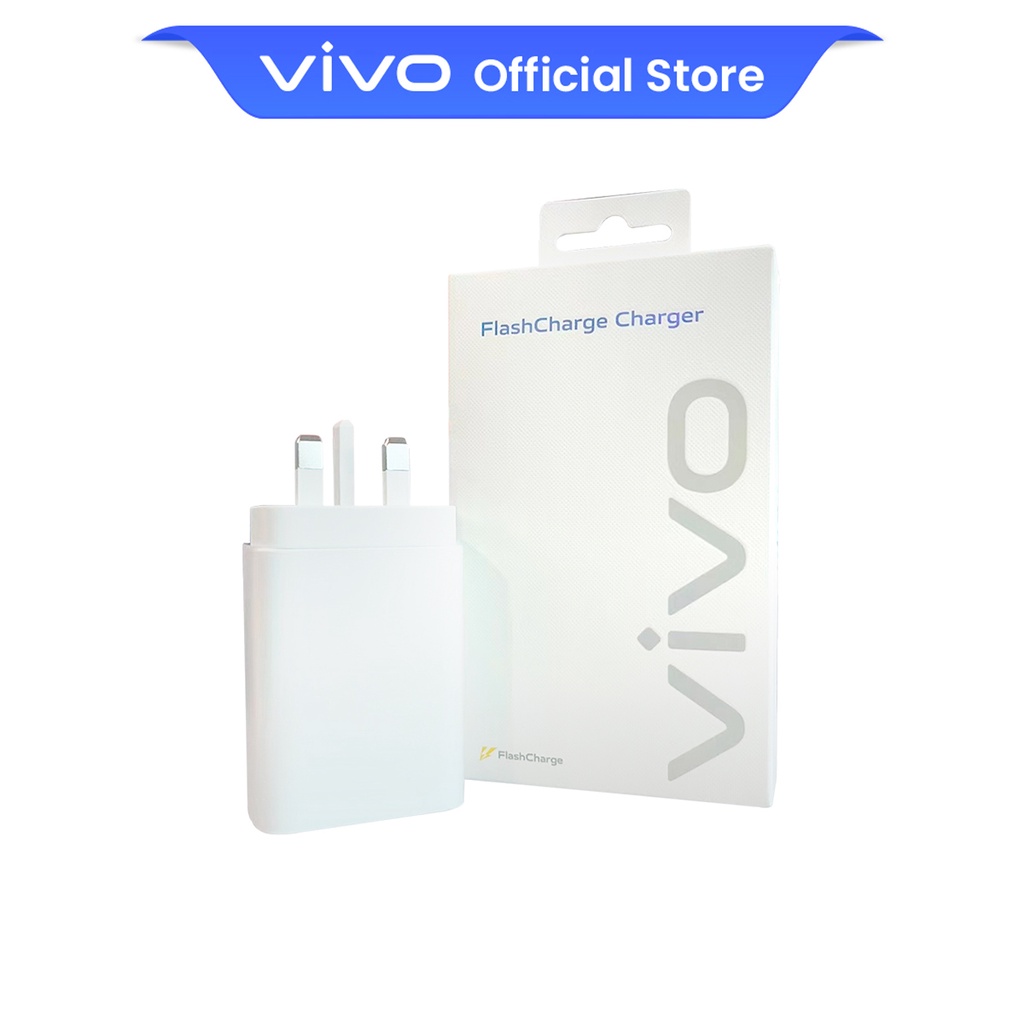 vivo Flash Charger Adapter UK 3-Pin (80W) | Shopee Malaysia