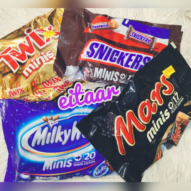 Coklat Langkawi Snickers Bounty(Coconut)/Minis mars Twix MilkyWay ...