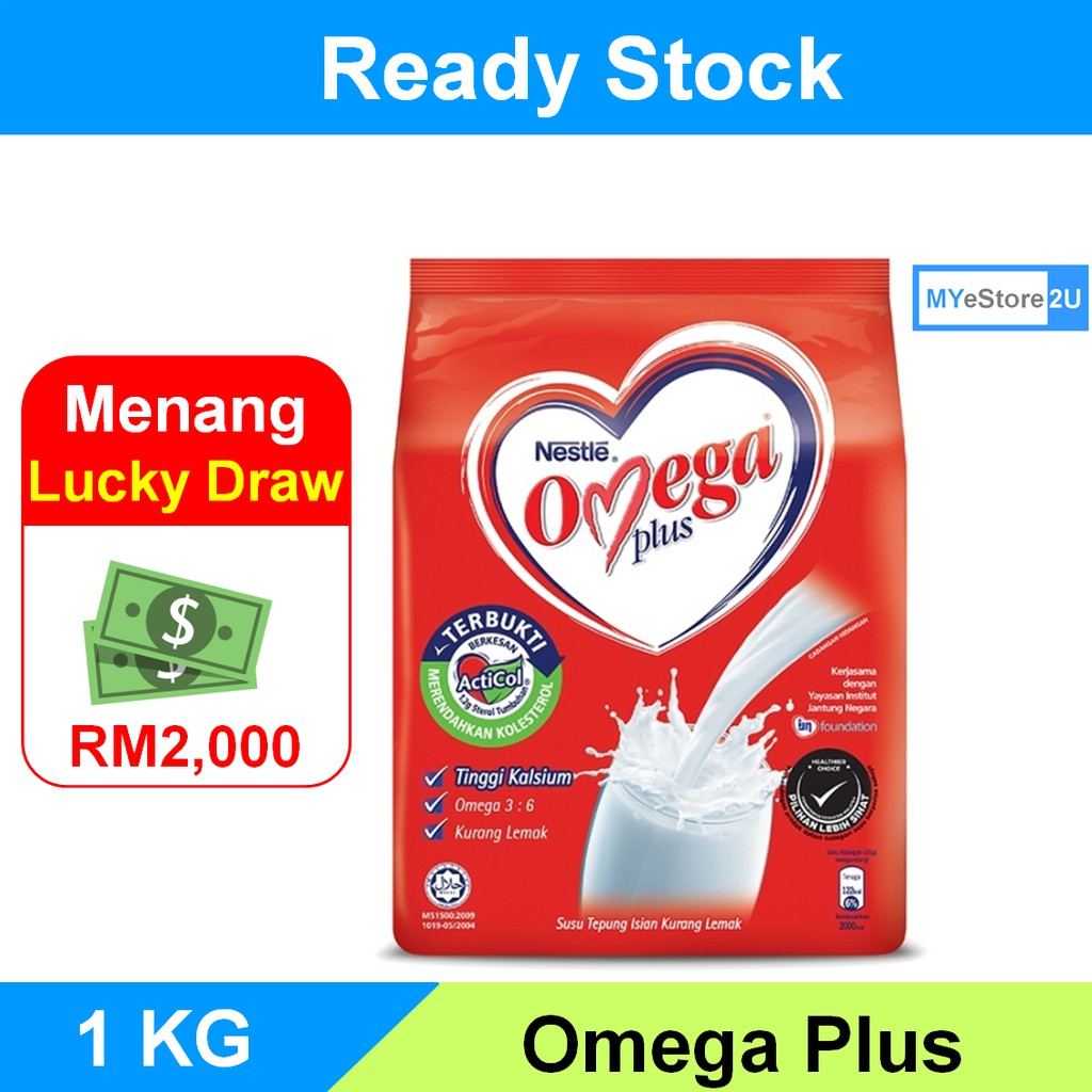 NESTLE Omega Plus (1kg) Milk Powder. Susu Tepung [Set Cabutan Bertuah ...