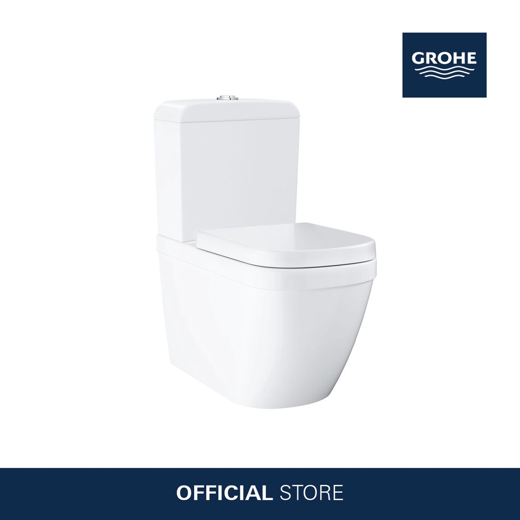 GROHE Euro Ceramic Floor Standing Close Coupled WC 3933800H + 39332000 ...