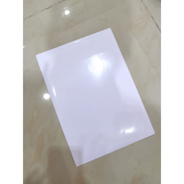 A4 PVC Waterproof Matte sticker black/pink/yellow Glossy White(10sheets ...