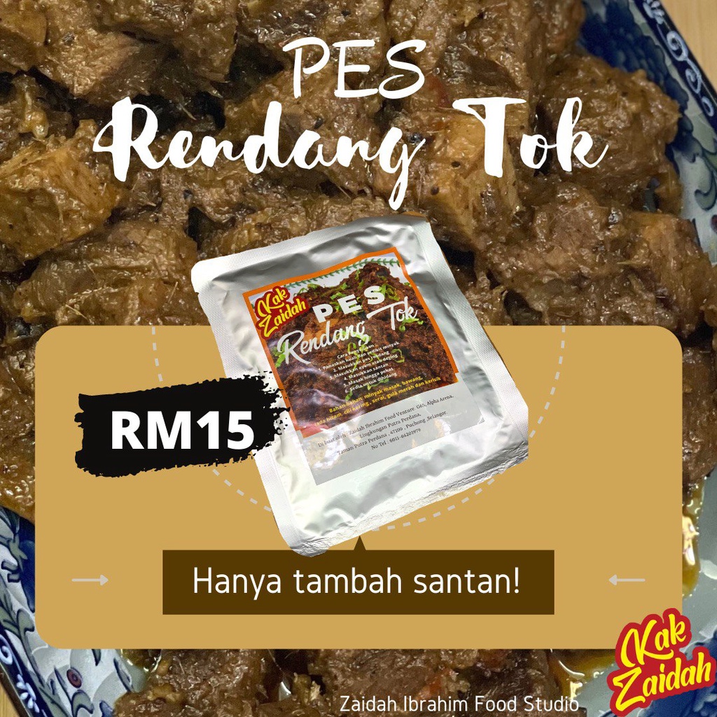Kak Zaidah Ibrahim Pes Masakan Rempah Laksa Johor Rendang Tok Padang ...