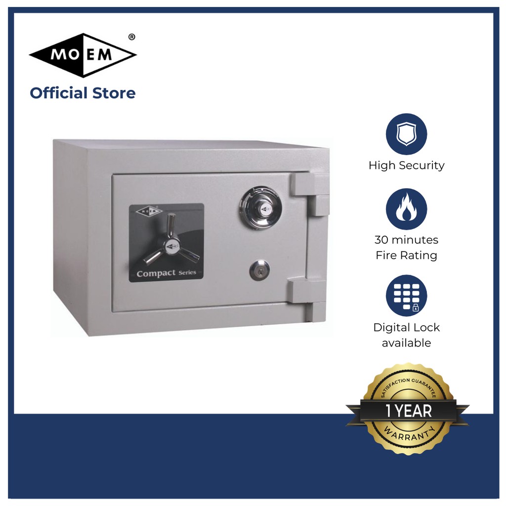 Compact Safe MS100 - Burglar & Fire Protection Safety Box for Home ...