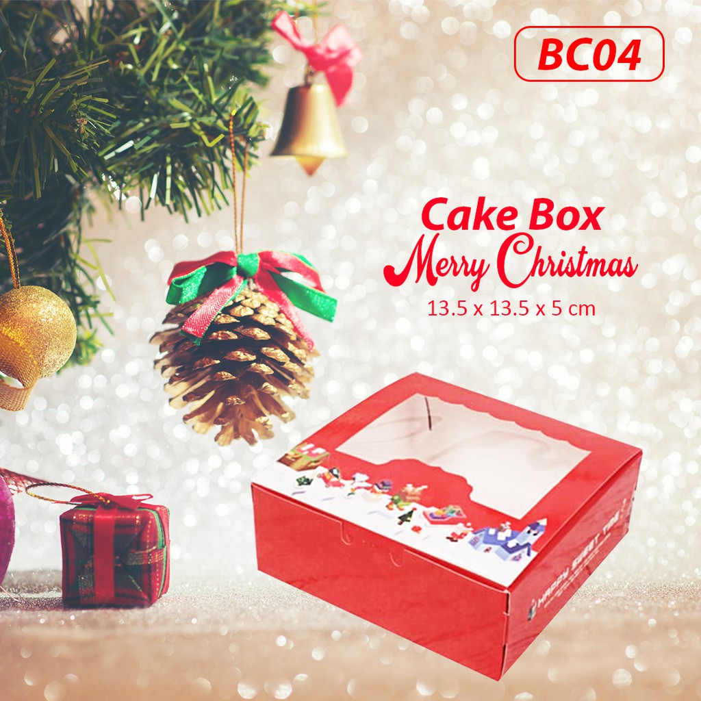 Christmas Cake Box / Packaging Box Christmas Cake Pie Bolu Cookies Bc04 ...