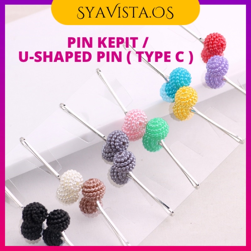 Pin Kepit / Pin Sepit / U-Shaped Pin For Scarf & Pin Tudung | Shopee ...